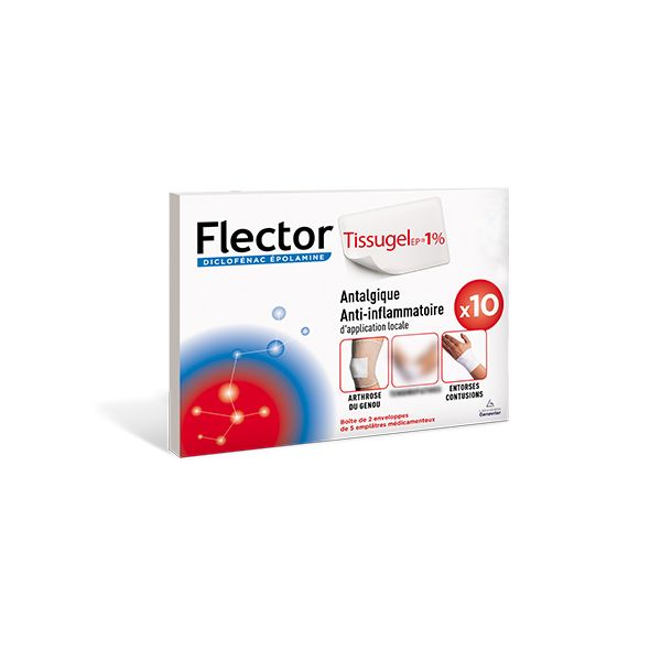 Flector Tissugel Héparine Antalgique Anti-inflammatoire d'Application ...
