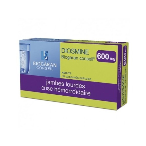 Biogaran Diosmine 600mg Veinotonique x30 Comprimés