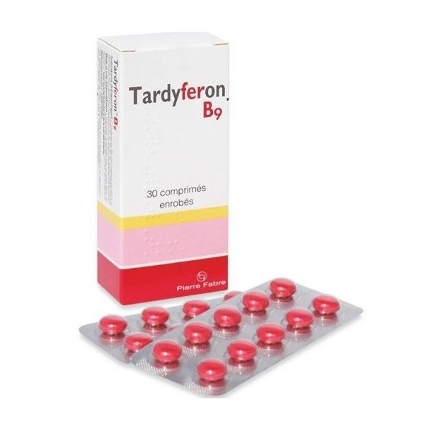 Tardyferon B9 Fer Acide Folique x30 Comprimés Pelliculés